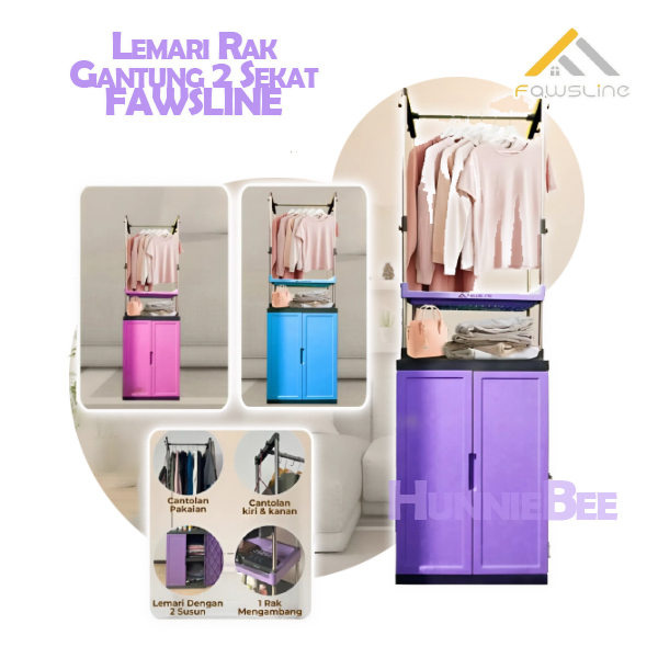 Jual Lemari Rak Gantung 2 Sekat | Shopee Indonesia