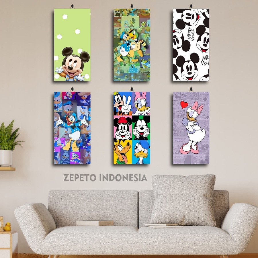 Jual Poster Ruangan Cartoon Mickey Mouse Aesthetic | Dekorasi Estetik ...