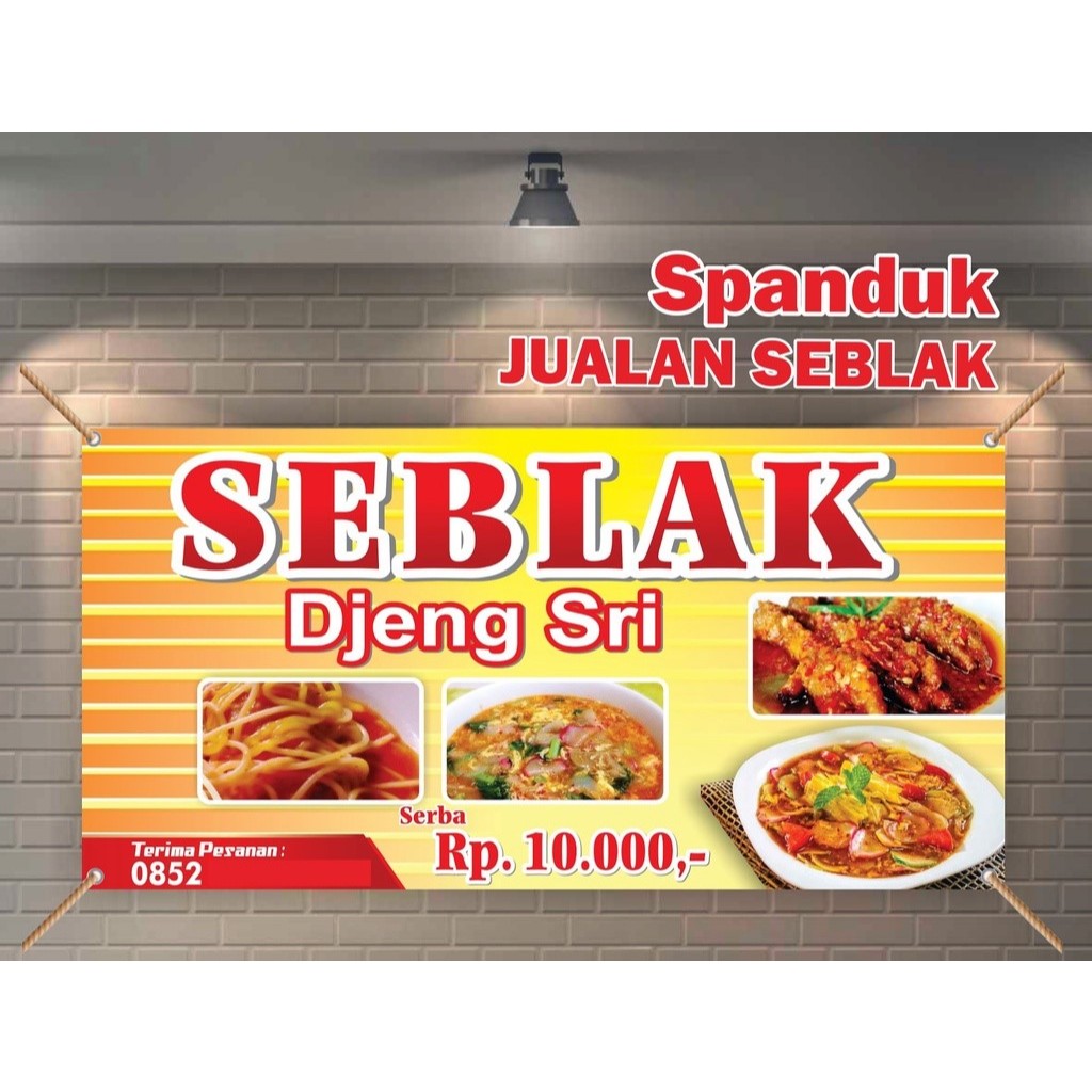 Jual CETAK SPANDUK | BANNER SEBLAK BAHAN FLEXY | Shopee Indonesia