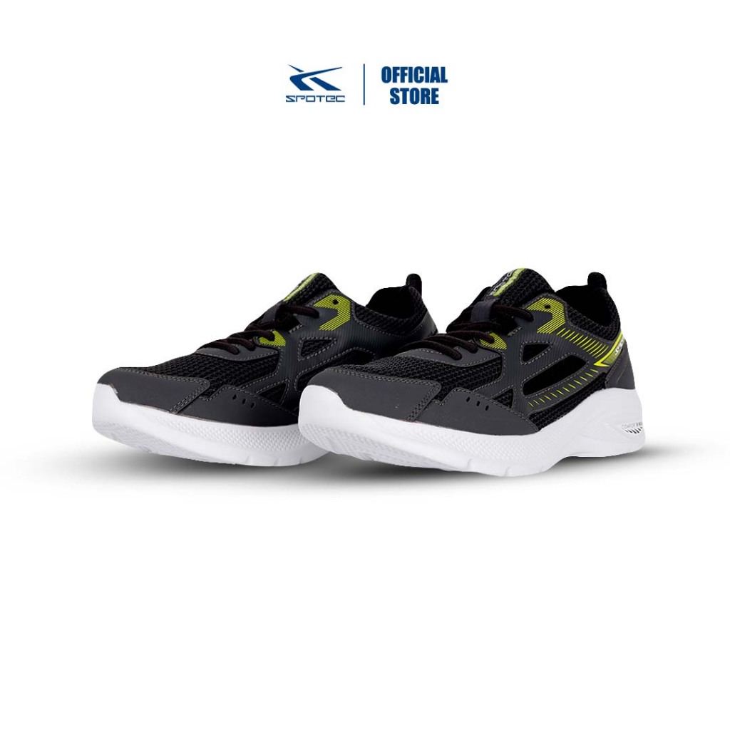 Jual Spotec Running Harvey Sepatu Lari Pria Wanita - Abu Tua Hijau ...