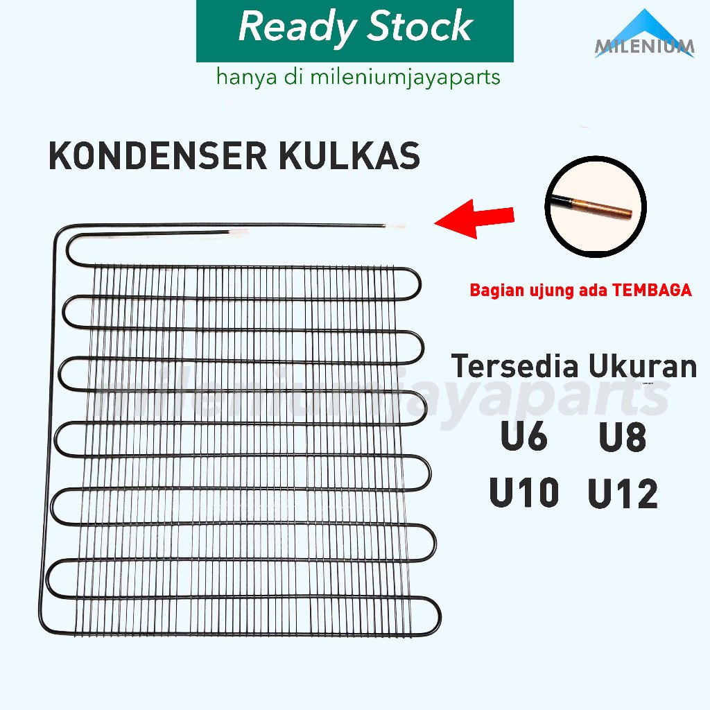 Jual Kondensor Kulkas Showcase Tipe U6 U8 U10 U12 / Condenssor Freezer All Type UNIVERSAL Semua ...