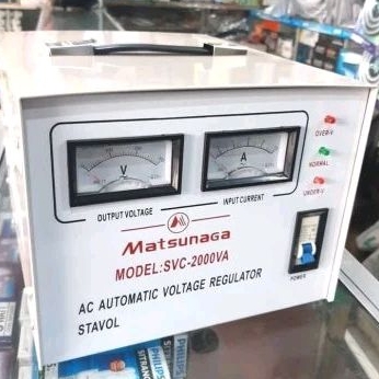 Jual Stavol Stabilizer 2000 watt (2KVA) MATSUNAGA | Shopee Indonesia