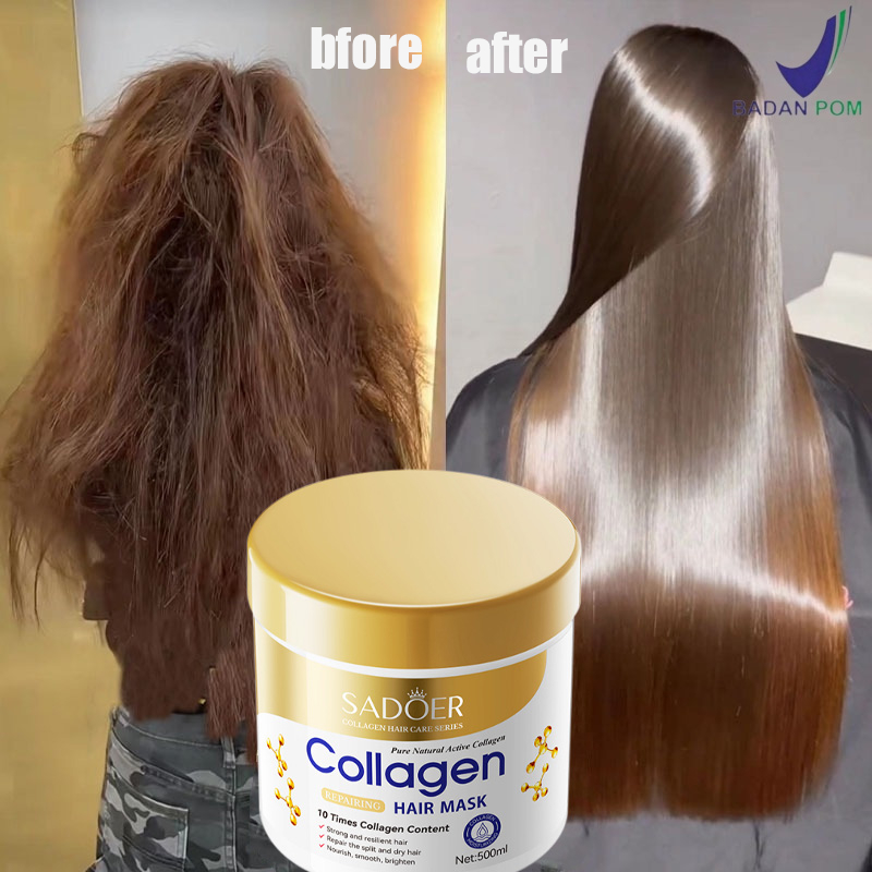 Jual 500ml Collagen Hair Mask Keratin Treatment - Karsell Masker Rambut ...