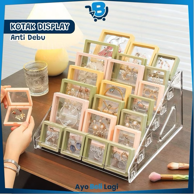 Jual KOTAK DISPLAY ANTI DEBU KOTAK PERHIASAN KOTAK ASESORIS KOTAK ...