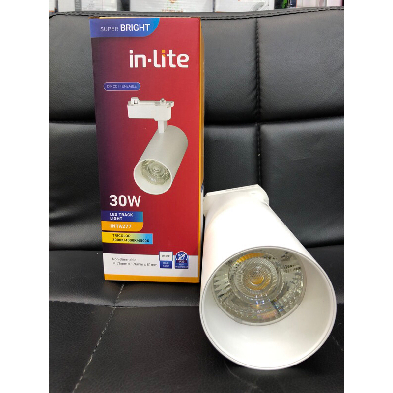 Jual Lampu track INLITE INTA277 Tricolor 30watt body putih, body hitam ...