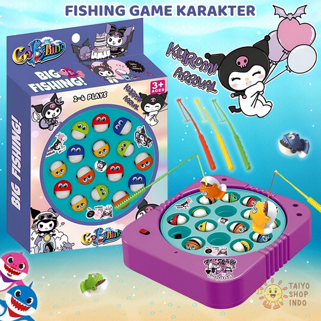 Jual TAIYO Fishing Game Pancing Ikan Kuromi Labubu Fish Pancingan ...