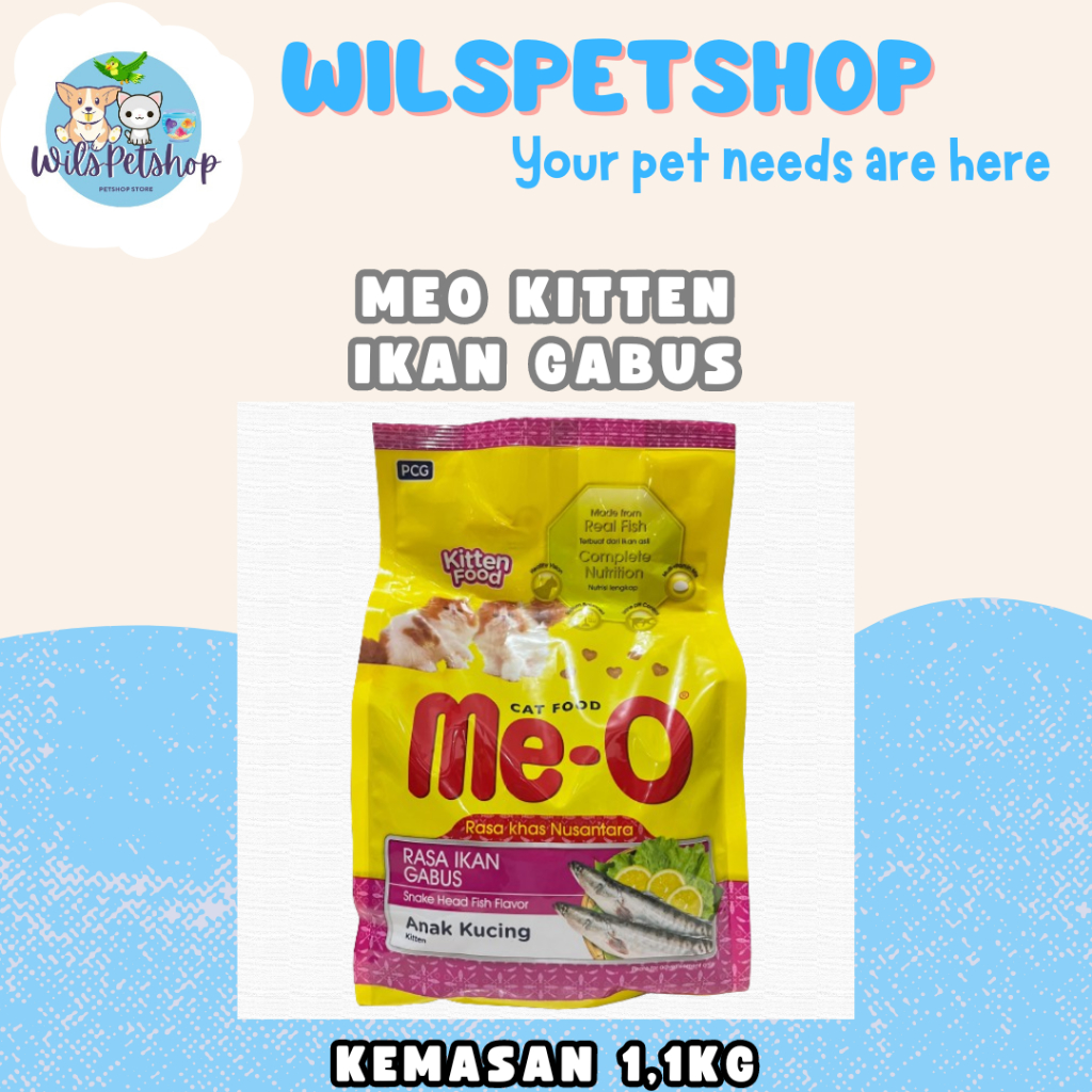 Jual Makanan Kucing - Meo Kitten Ikan Gabus 1,1kg [New] | Shopee Indonesia