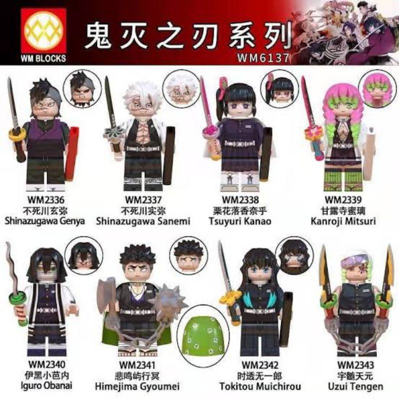 Jual brick figure demon slayer kimetsu no yaiba seri pilar senemi ...