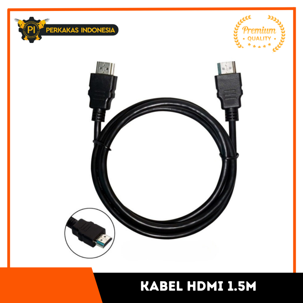 Jual Kabel HDMI FULL HD 1080P 1.5M Male to Male ukuran 1.5Meter Kabel ...