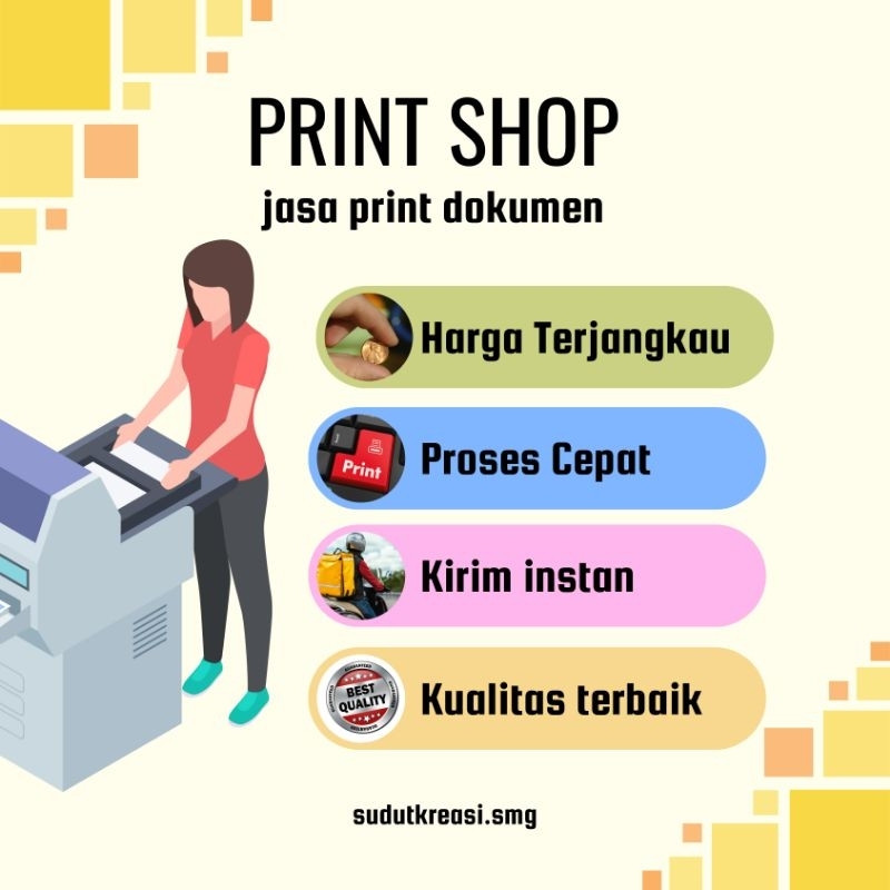 Jual print dokumen file print online print kertas a4 80gsm print tugas ...