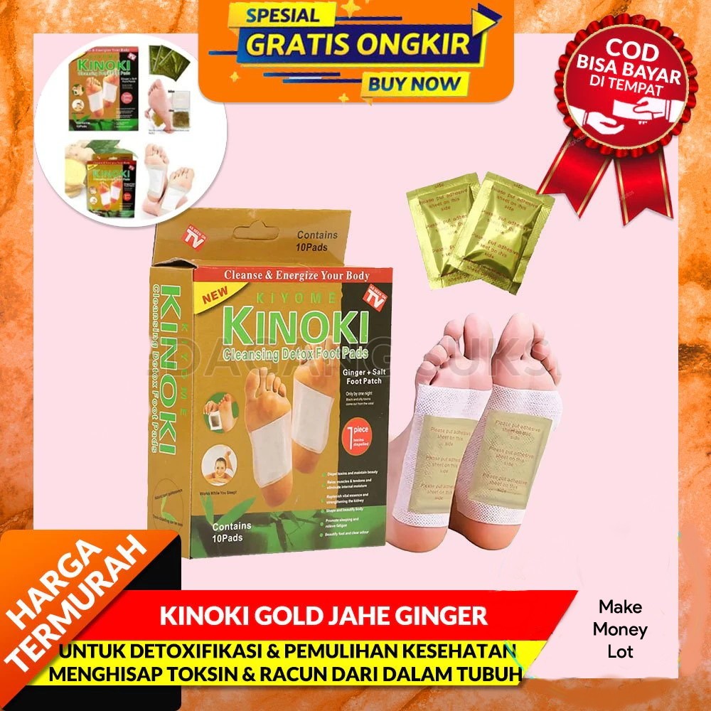 Jual Kinoki Gold Jahe Ginger koyo penyerap racun isi 10 pcs | Shopee Indonesia