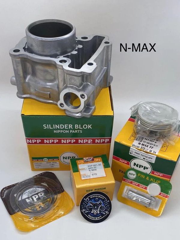 Jual JVS - BLOK SEHER BORING CYLINDER N MAX NMAX AEROX 155 LEXI 125 2dp PLUS PISTON KIT PAKET ...