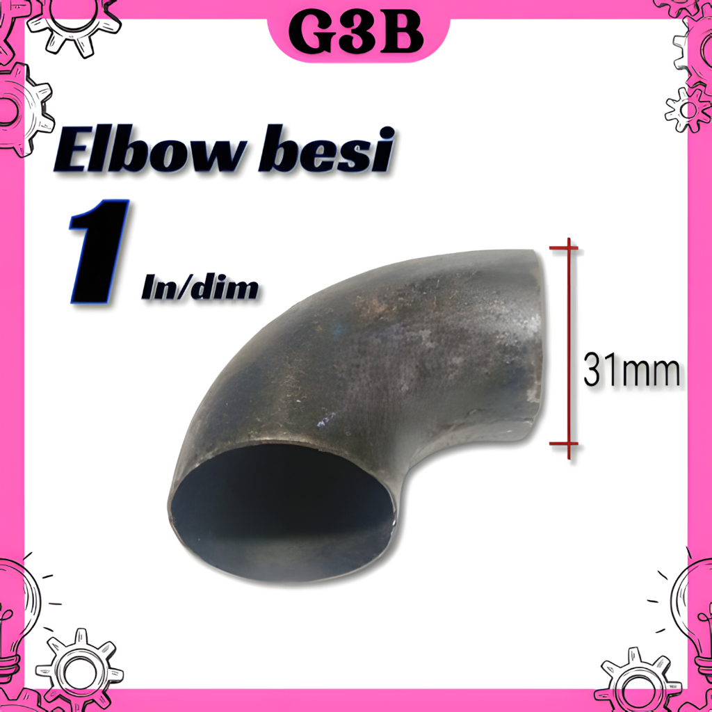 Jual Elbow penyambung pipa las besi sambungan keni ukuran 1 inch knee ...