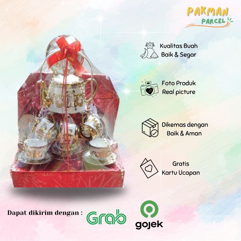 Jual Parcel Tea Set / Set Keramik / Piring Gelas Keramik / Hampers ...