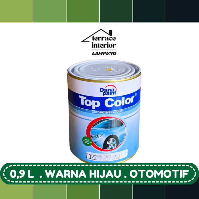 Jual Cat Duco Top Color Warna Hijau Glossy 1L ( AUTOMOTIVE LACQUER ...