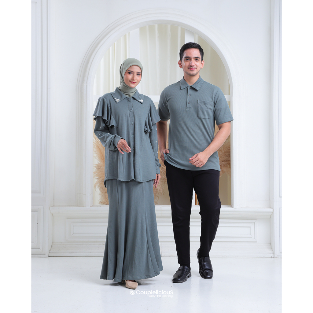 Jual One set Couple Wanita Anvaya One set Couple Baju Kondangan Syari ...
