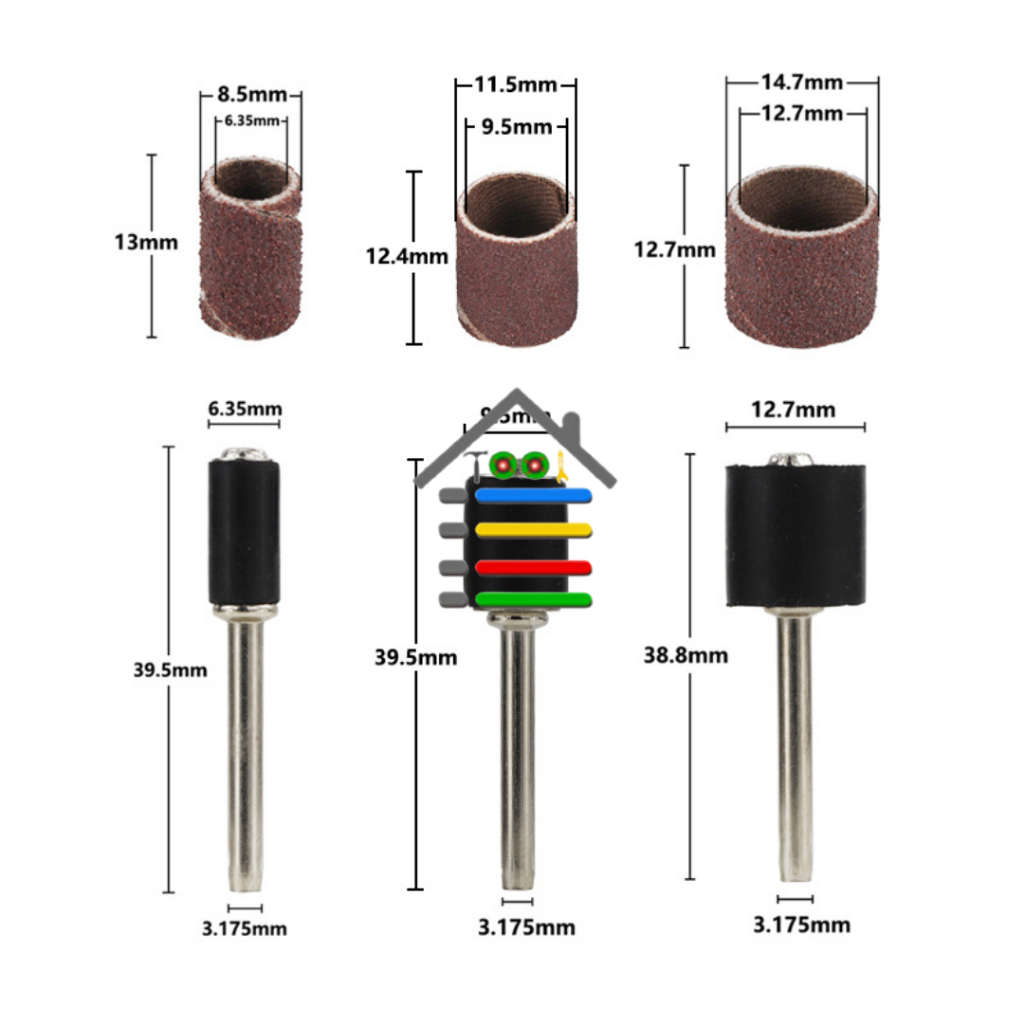 Jual AMPLAS DRUM SANDING MINI GRINDER AMPLAS RING 1/4" 3/8" 1/2 INCH ...