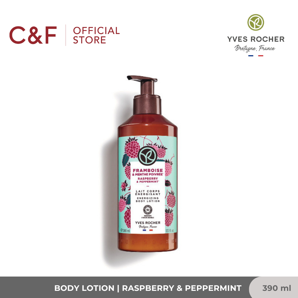 Jual C&F - Yves Rocher Raspberry & Peppermint Energizing Body Lotion ...