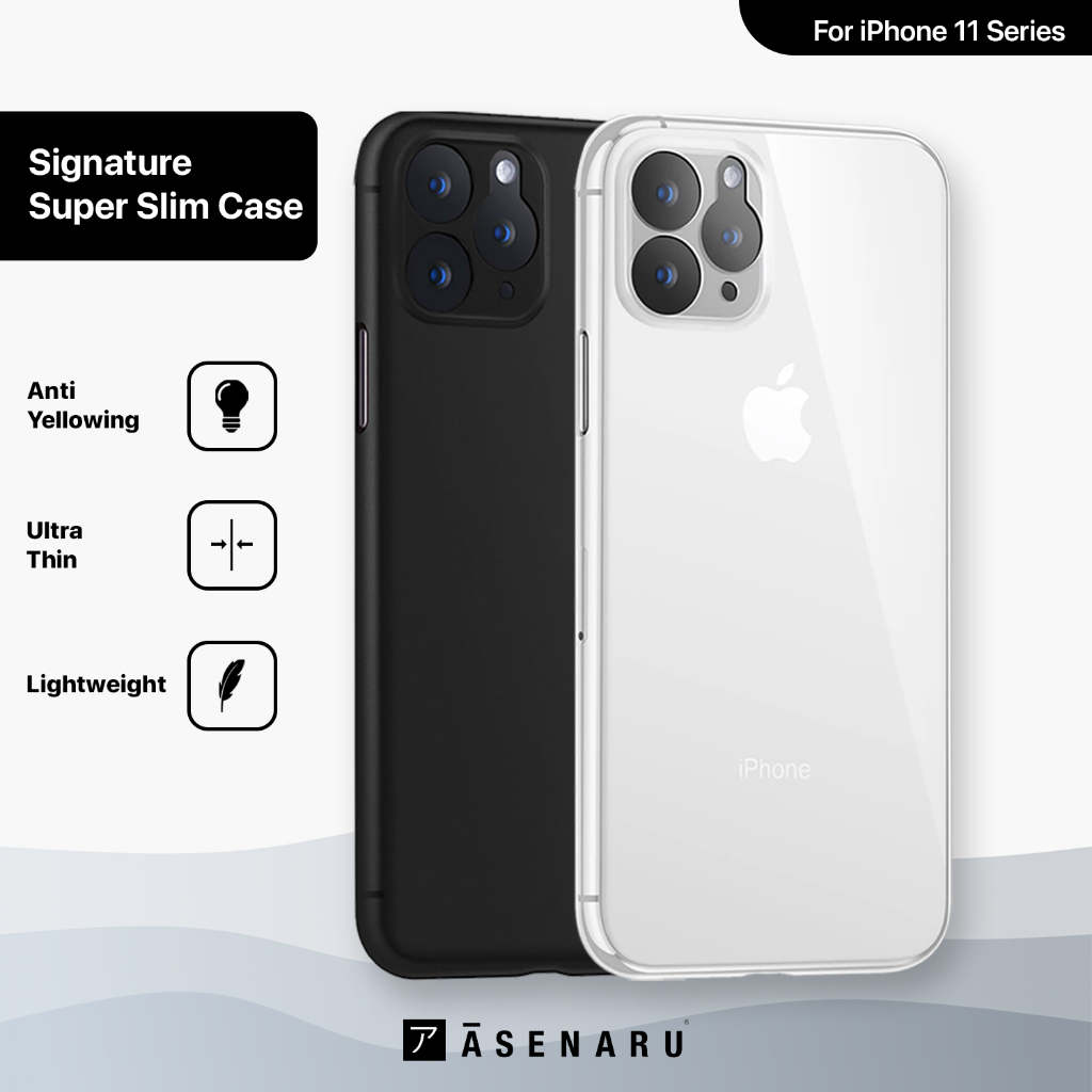 Jual Soft Ultra Thin Casing iPhone 11 Pro/Max Asenaru Signature Super ...