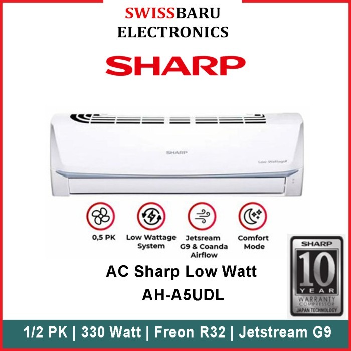 Jual MANADO - AC Sharp A5UDL 1/2 PK Low Watt AH-A5UDL 1/2 PK | Shopee Indonesia