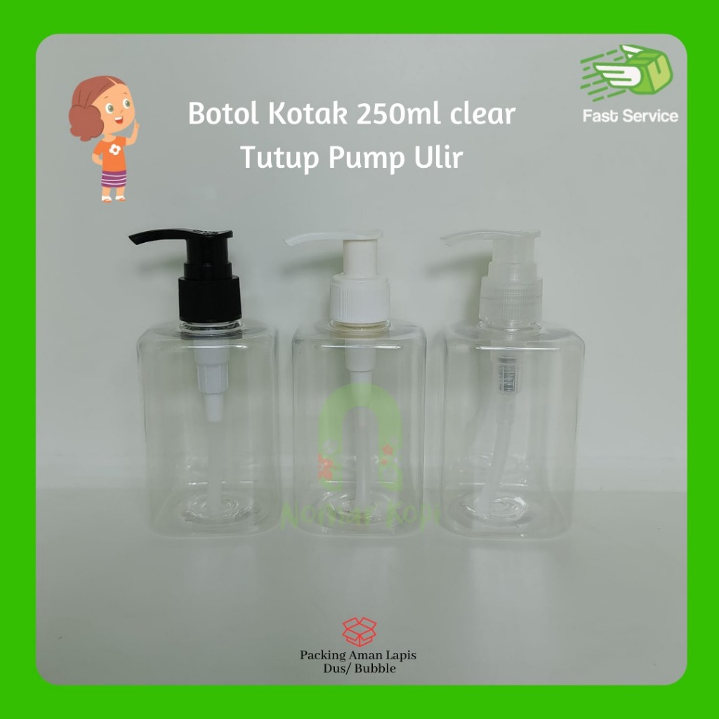 Jual Botol 250ml BR PUTIH Pump Lotion | Shopee Indonesia