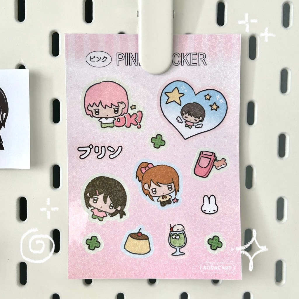 Jual pink stickers .ᐟ ֹ ₊ ꒱ original by sodacart . pink chibi scrapbook ...