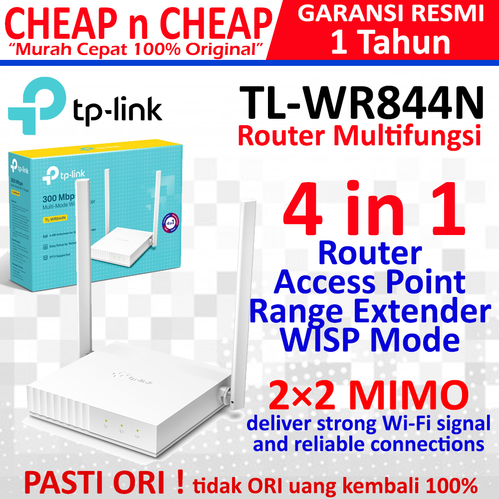 Jual TP-Link TL WR844N - TPLink WR 844N 844 Router N Wifi Range ...