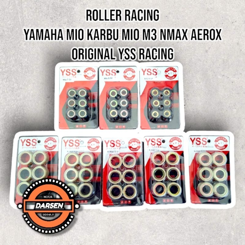 Jual YSS - ROLLER WEIGHT ROLLER RACING YAMAHA MIO KARBU MIO J M3 NMAX ...