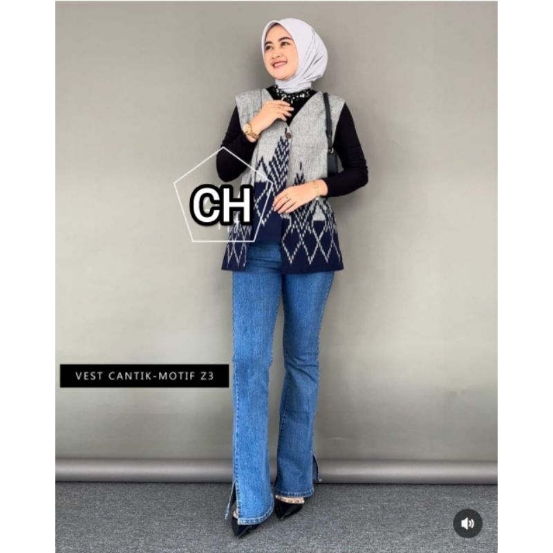 Jual (READY STOCK) VEST TENUN BLANKET OUTFIT KEKINIAN VEST KANTORAN ...