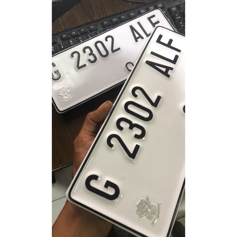 Jual VARIASI PLAT MOTOR STS SAMSAT ANGKA PAKE STIKER HARGA SATU ...