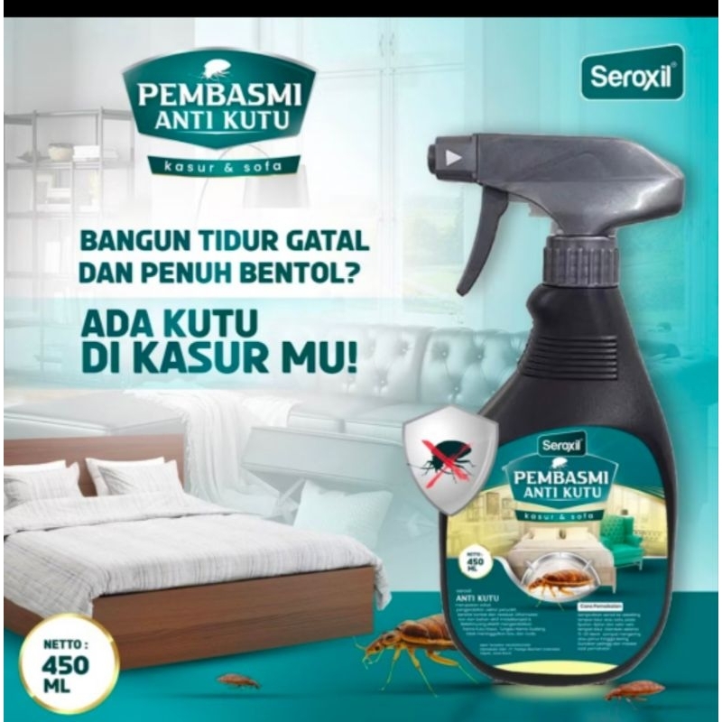 Jual Spray semprotan kutu dan tungau kasur obat anti kutu sofa 450ml ...
