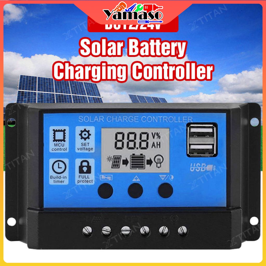 Jual Solar charge controller PWM Pengontrol Tenaga Surya 12V24V Pengatur Baterai Pengontrol ...
