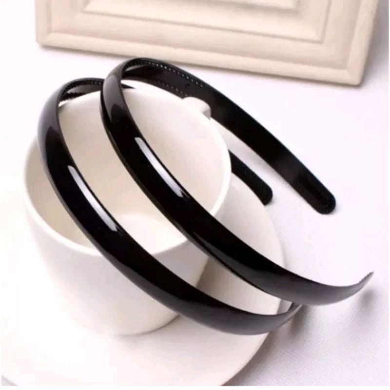 Jual Set 4 Bando Korea hitam polos anti patah/Bando warna hitam Habibi ...