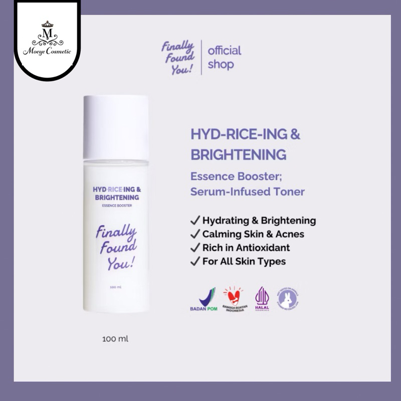 Jual FINALLY FOUND YOU HYD RICE ING & Brigtening Essence Booster 100ml ...