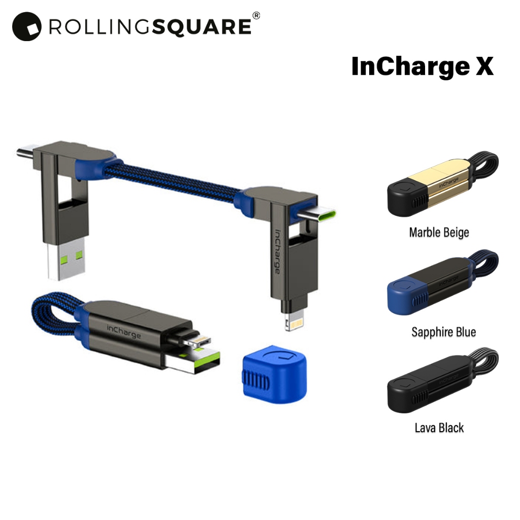 Jual Rolling Square Cable Charging 6in1 100W 20V 5A USB A C Lightning ...