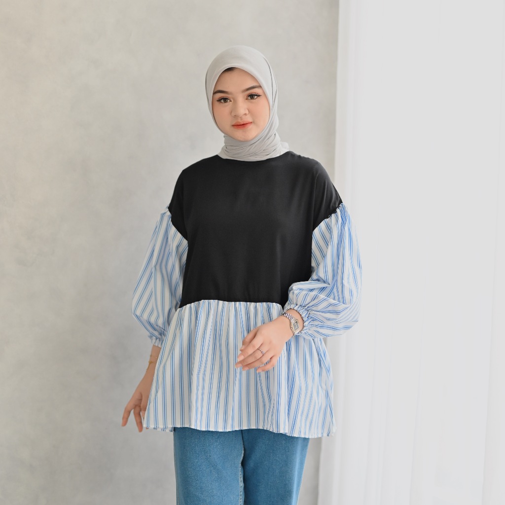 Jual Marchemode Della Blouse Baju Lengan Panjang New Arrival | Shopee Indonesia