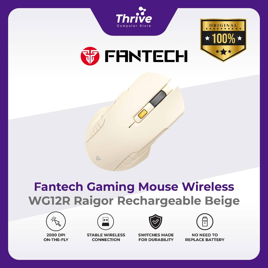 Jual Wireless Gaming Mouse - Fantech RAIGOR III WG12R Rechargeable ...