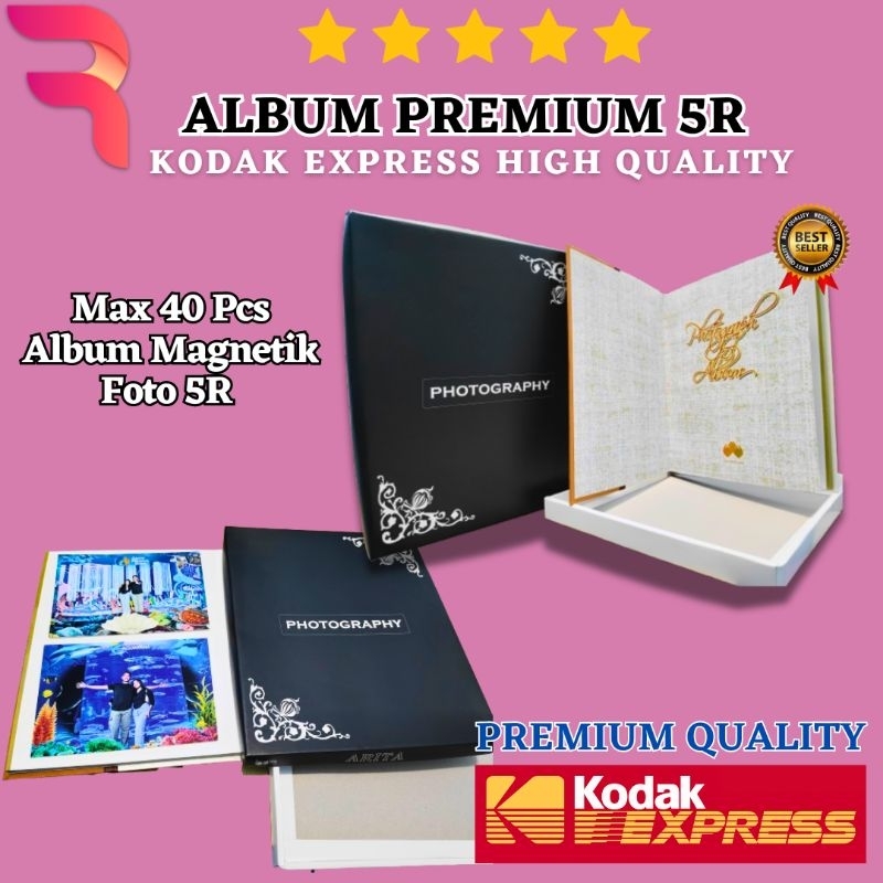 Jual RIVAL Album Foto 5R Magnetik Kapasitas 40 Lembar High Quality ...