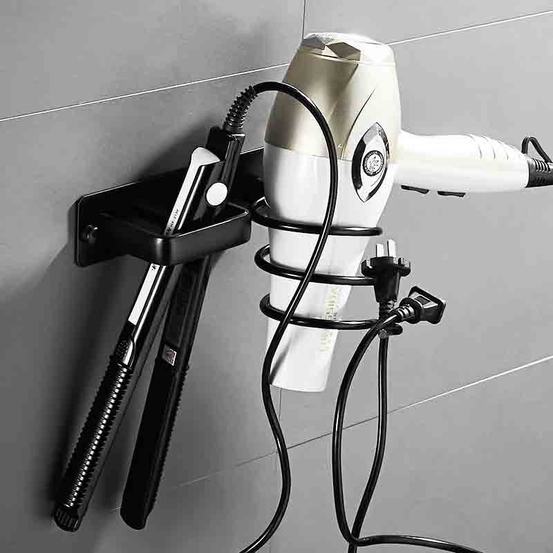 Jual Rak Tempat Holder Hair Dryer Catokan Salon Dinding Aluminium 2in1 WMO YU24112 | Shopee ...