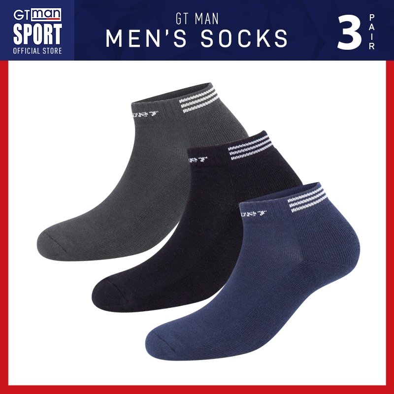 Jual GT Sport Kaos Kaki GT Man GTS-1301 Isi 3 Pair – Men Short Socks ...