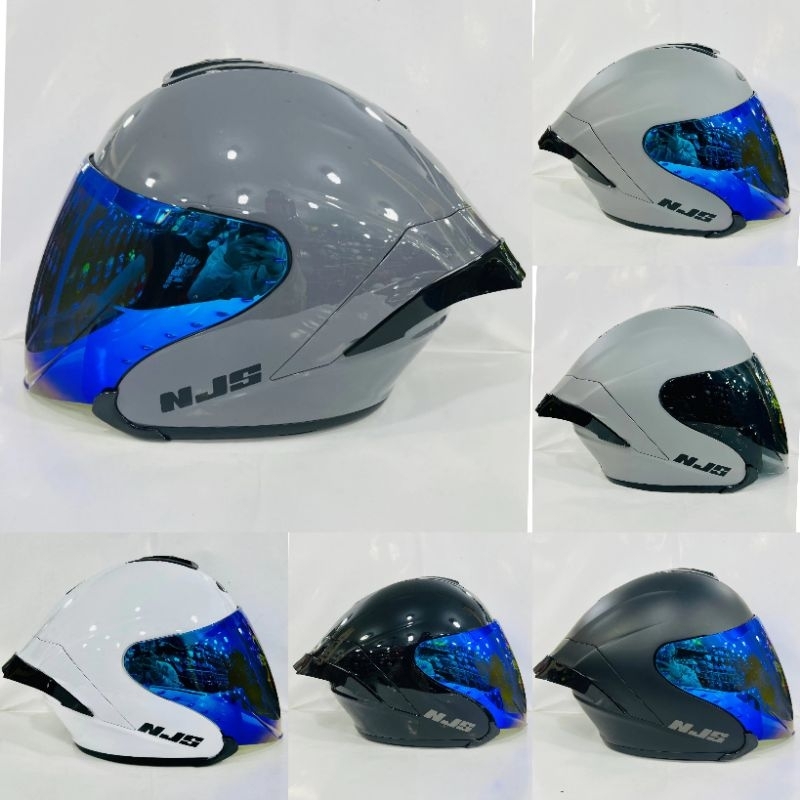 Jual Helm half face NJS Kairoz solid Original Paket ganteng | Shopee ...