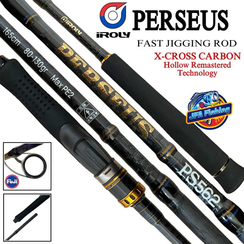 Jual Joran Carbon Iroly PERSEUS Fast Jigging Rod JS 165cm | Shopee ...
