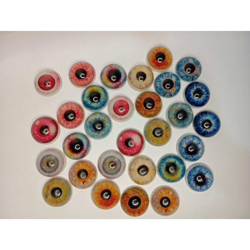 Jual Mata resin motif bantengan / Mata resin motif Mata resin corak ...
