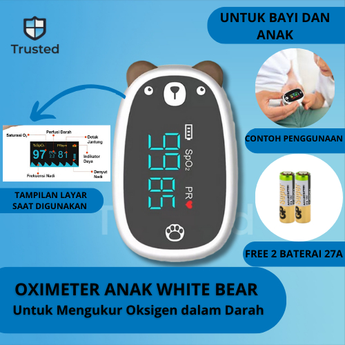 Jual Pulse Fingertip Oximeter Bayi Dan Anak SpO2 Kadar Darah Oksigen ...