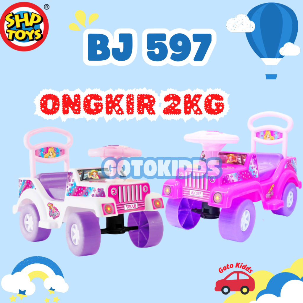 Jual mobil jeep berbi princes shp bj-597 - mobil dorong anak cewek ...