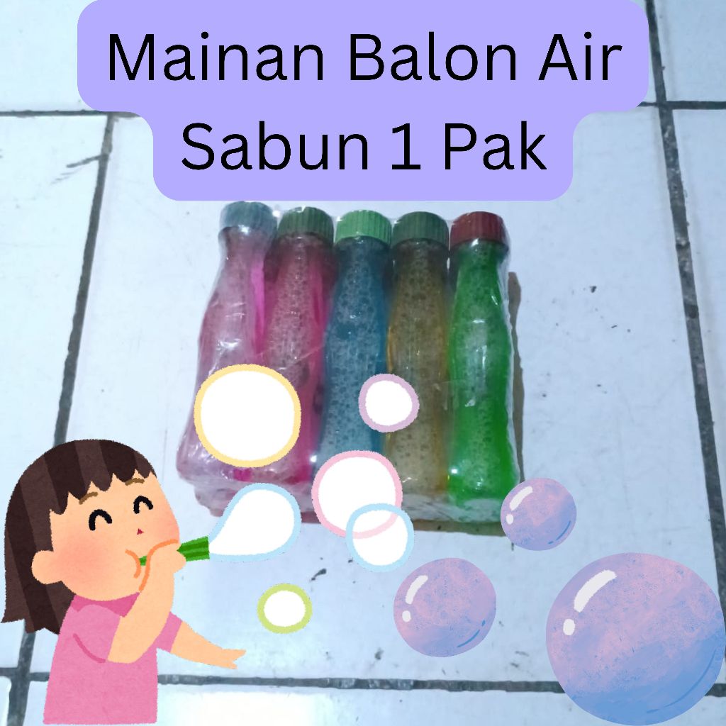 Jual SEMPRONG GELEMBUNG BALON AIR SABUN WARNA WARNI 1PAK | Shopee Indonesia