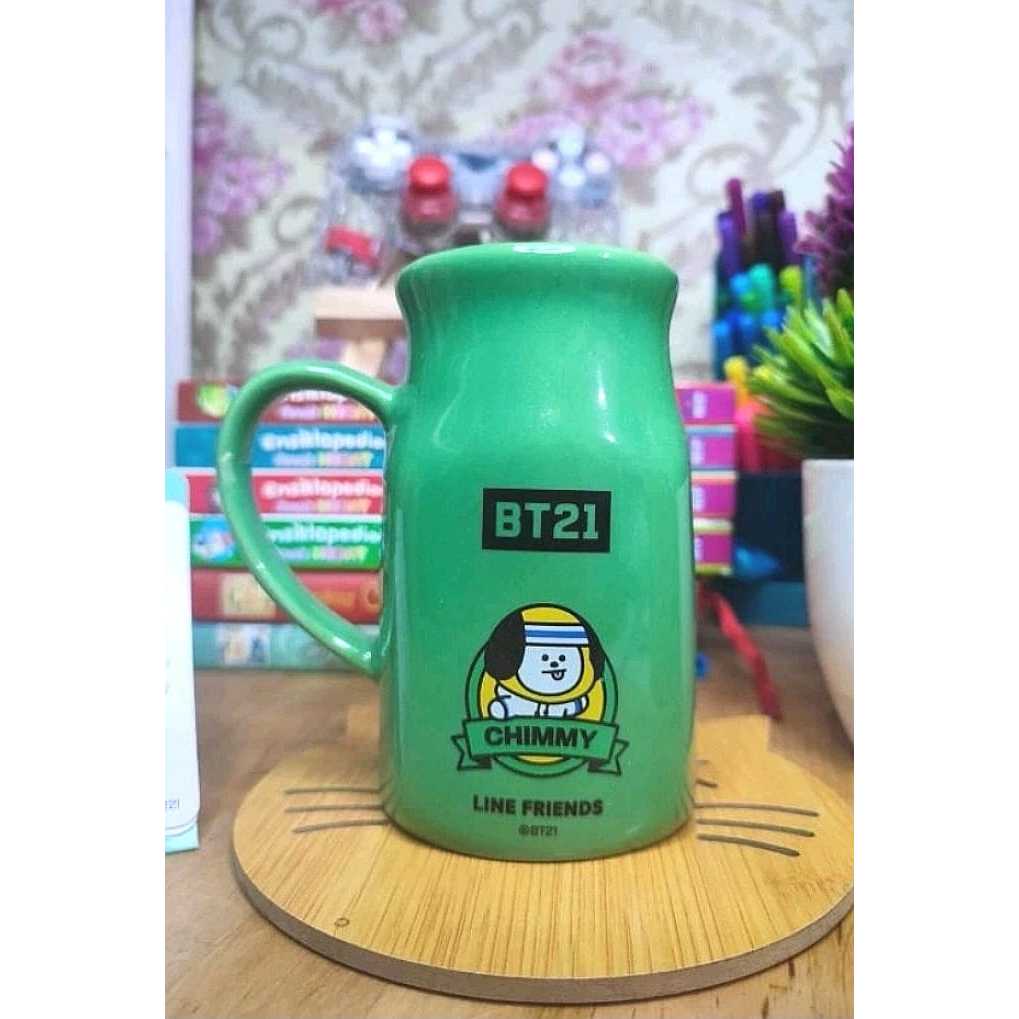 Jual Cangkir Mug Keramik BT21 Milk Life BTS 21 Lucu | Shopee Indonesia