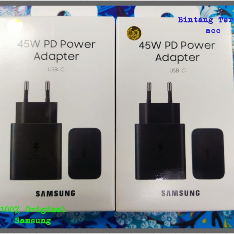 Jual Adapter Charger Samsung 45W PD Power Adapter USB-C T4510 Original 100% Super Fast Charging ...
