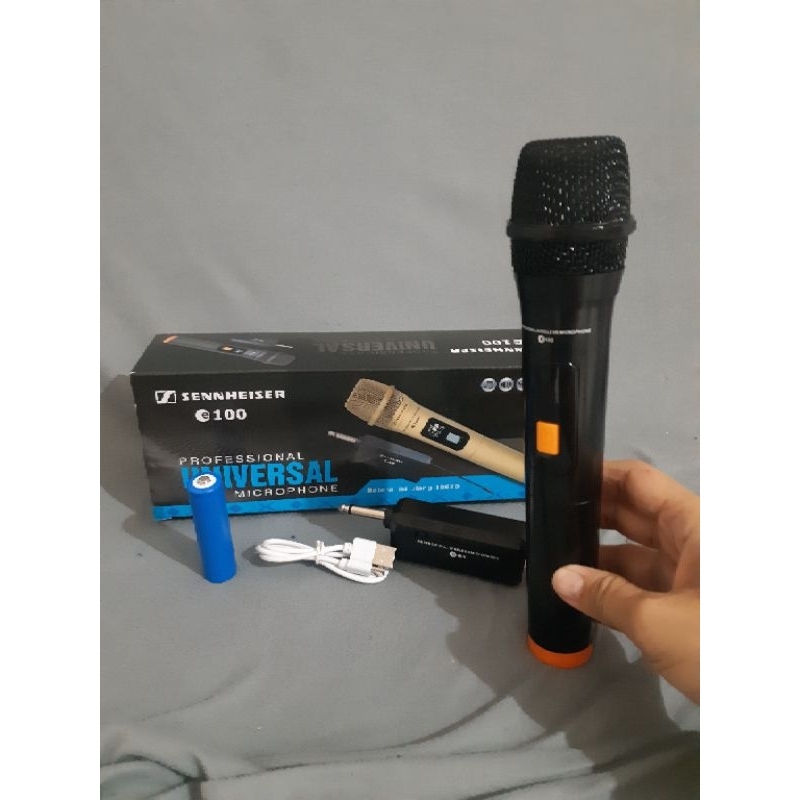 Jual miw wireless e100 single mic wireless / mic e 100 receiver kecil ...