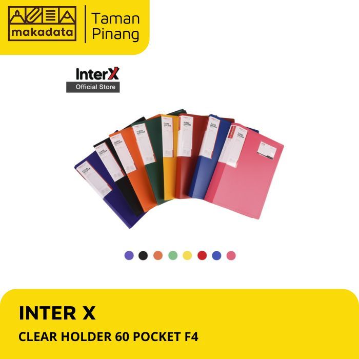 Jual CLEAR HOLDER 60 POCKET INTER-X F4 (1 PCS) | Shopee Indonesia